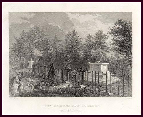 Plan of Mount Auburn Cemetery in Cambridge, Massachusetts 1831